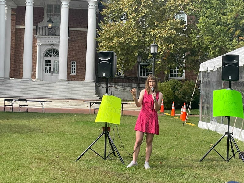 Trans students and allies protest University policies - The Johns ...