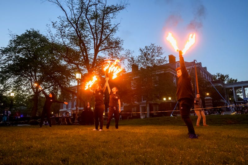 Fire spinning by JHU Entertainers returns to Hopkins after pandemic ...