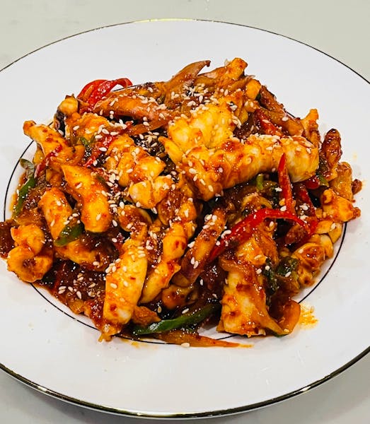 Recipe for Spicy Stir-fried Squid (Ojingeo Bokkeum) - The Johns Hopkins ...