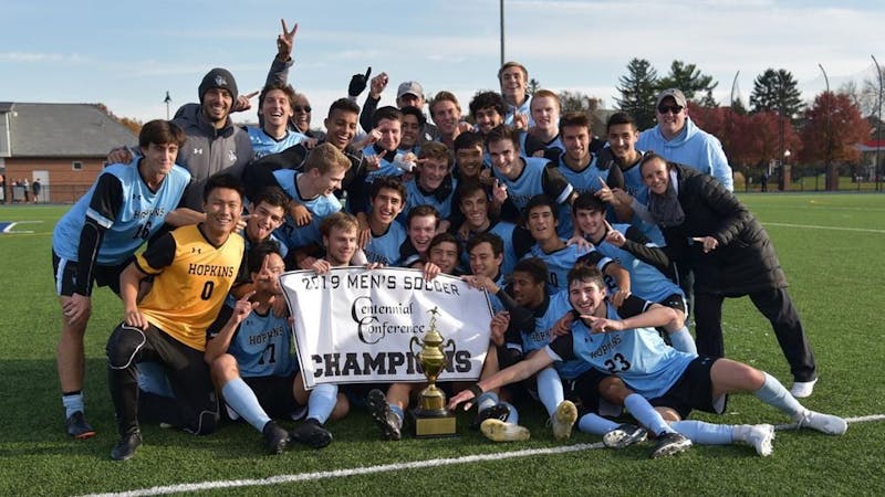 M. soccer lands first Conference title in 10 years - The Johns Hopkins ...