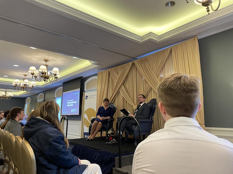 Former first minister of Northern Ireland discusses female leadership ...