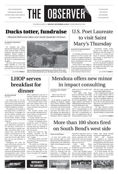Print Edition for Monday, September 18, 2023 - The Observer