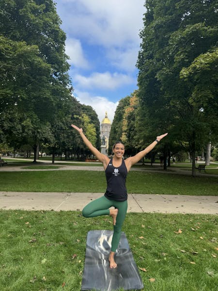 Yoga on the quad promotes wellness and connection - The Observer