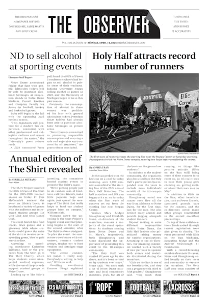 Print Edition for The Observer for Monday, April 14, 2025 - The Observer