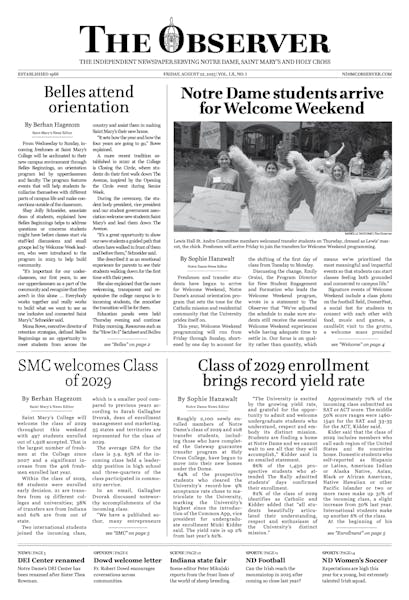 Print Edition for Friday, August 22, 2025 - The Observer