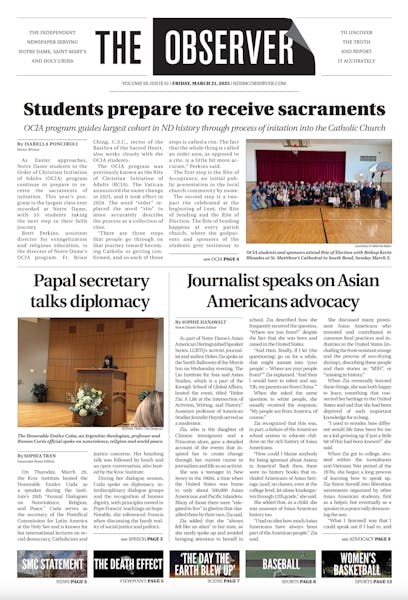 Print Edition for Friday, March 21, 2025 - The Observer