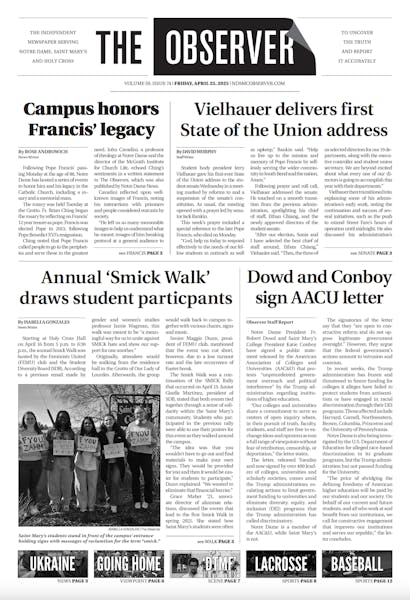 Print Edition for Friday, April 25, 2025 - The Observer