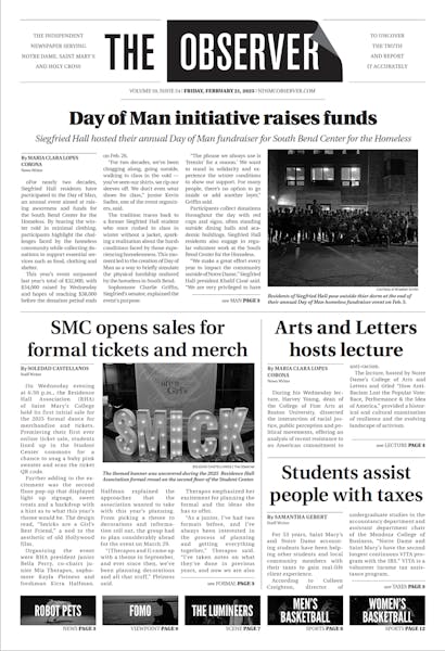 Print Edition for The Observer for Friday, February 21, 2025 - The Observer