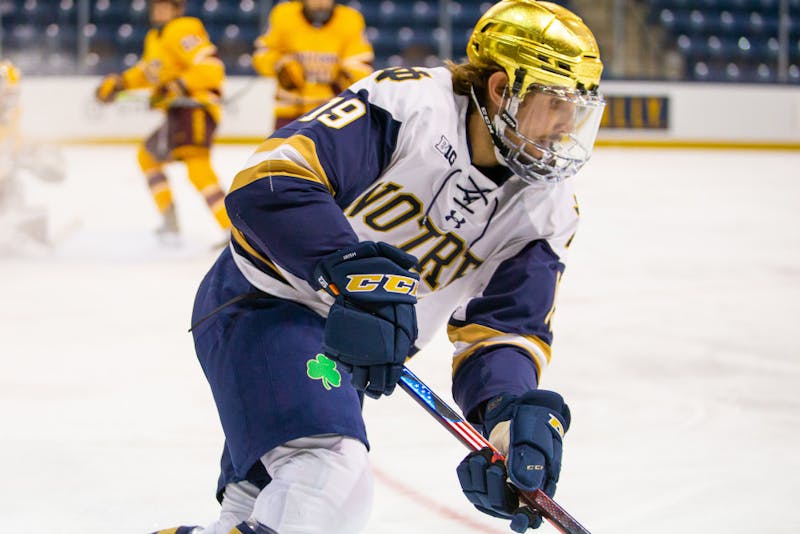 Landon Slaggert talks Irish hockey, series with Michigan - The Observer