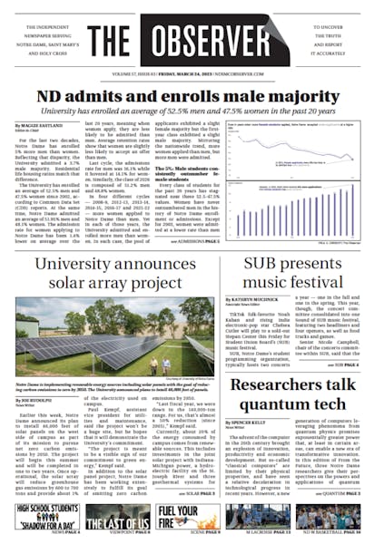 Print Edition for The Observer for Friday, March 24 - The Observer