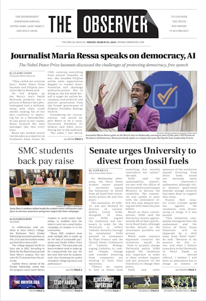 Print Edition for Friday, March 22, 2024 - The Observer