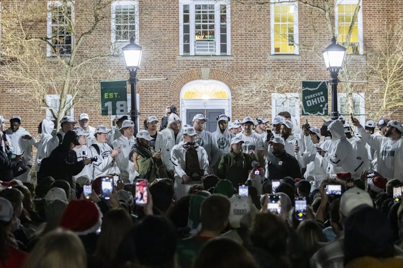 MAC Champions celebrate on College Green - The Post