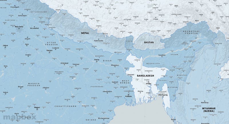 Mapbox-Bhutan and Nepal.png - The Post