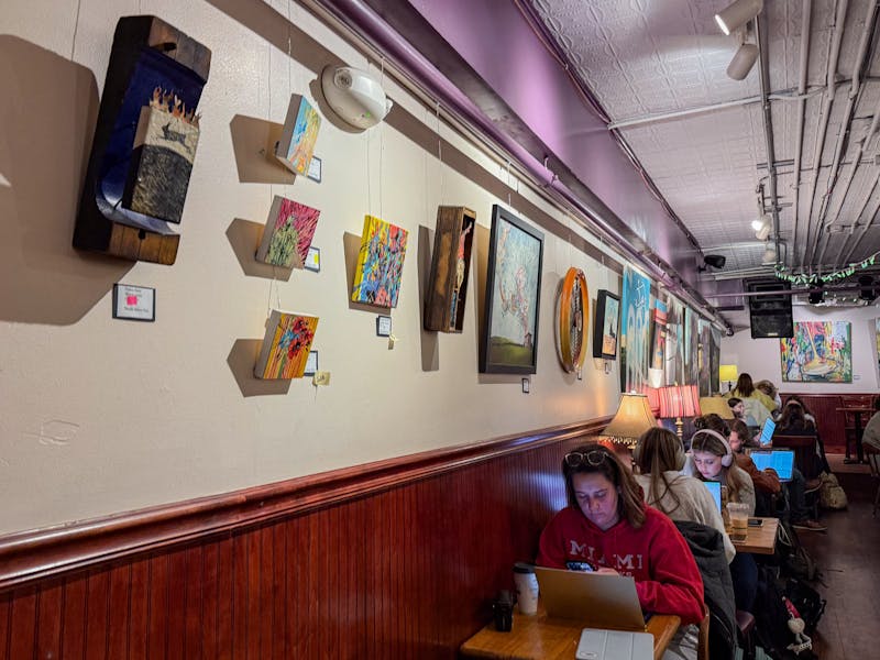 Artists behind Donkey Coffee’s art gallery share experiences - The Post