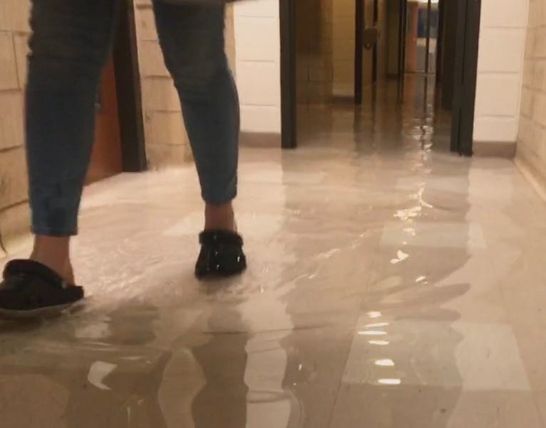 Campus buildings, residence halls flood after severe rainstorms just in ...