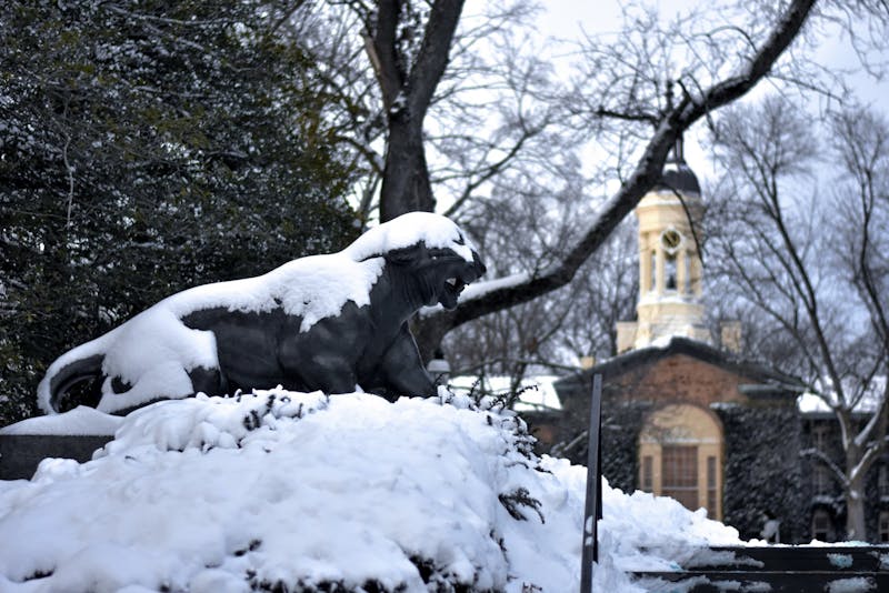 Princeton University Campus Snow