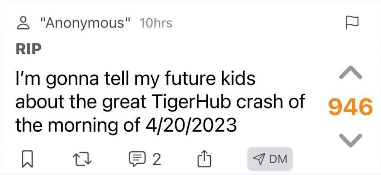 TigerHub crashes for Class of 2026, University denies class size was a factor - The Princetonian