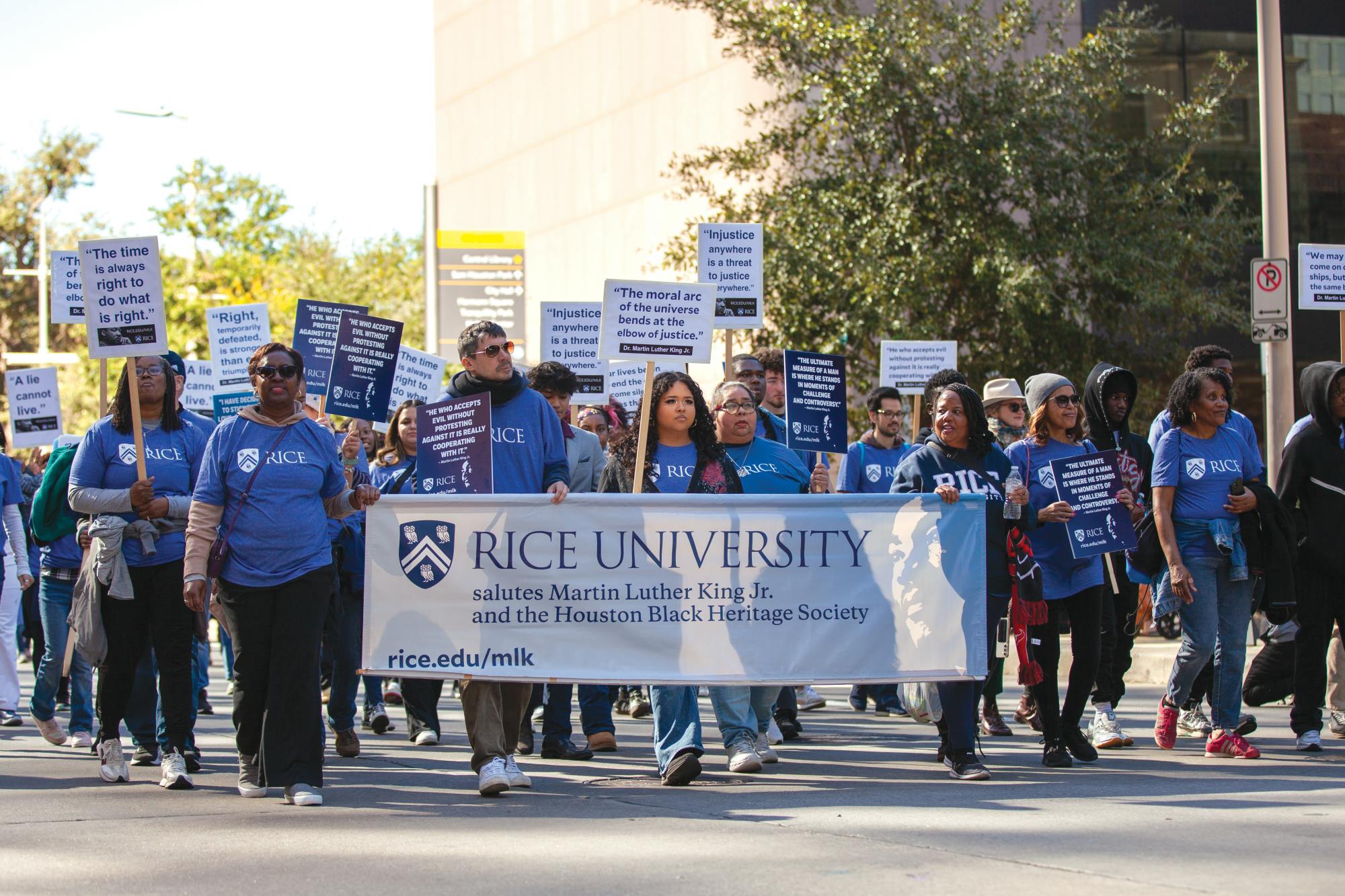 Rice community celebrates MLK Day in historic new parade - The Rice ...