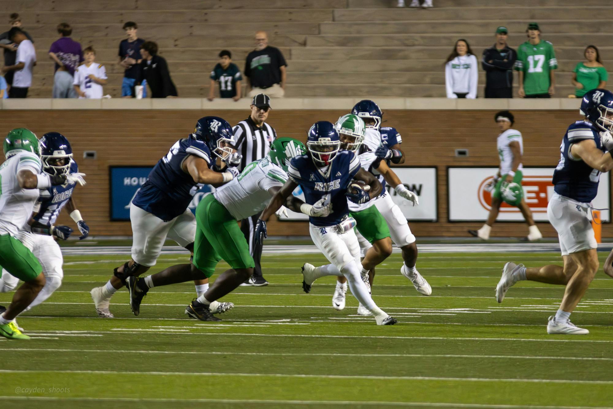 Football teases fast start before falling to #22 North Texas - The Rice ...