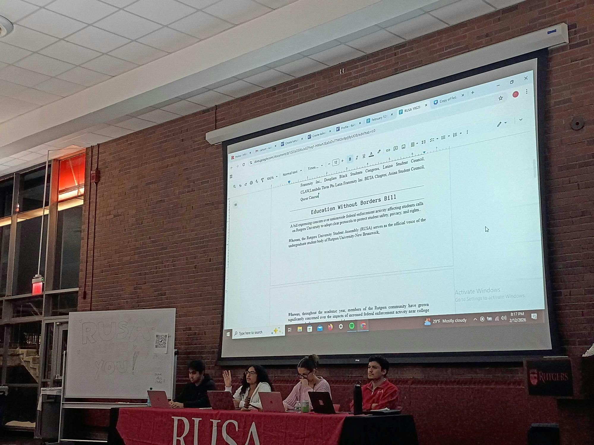 RUSA passes Education Without Borders bill expressing concern for ...