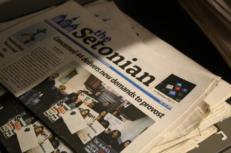 Looking at past anniversary issues of the Setonian - The Setonian