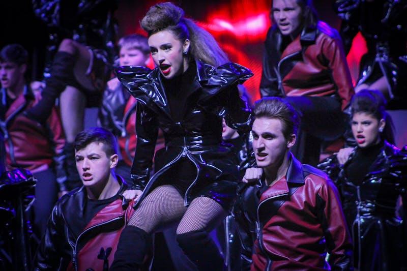 Sarah Mckinney is Lifted in CG Sound System's Opener at Center Grove's ...