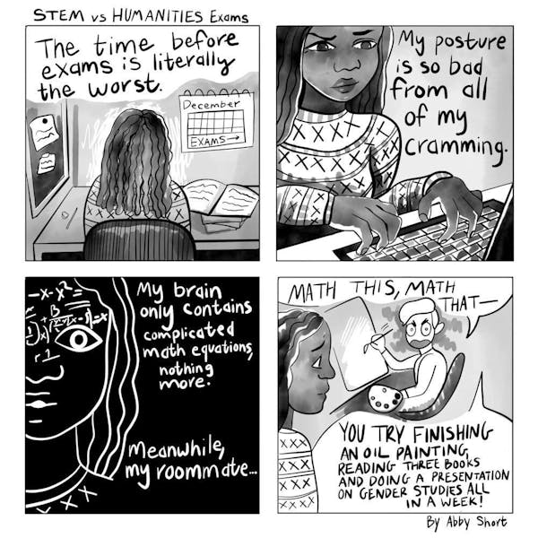 COMIC: STEM vs Humanities exams - The Daily Gamecock at University of ...