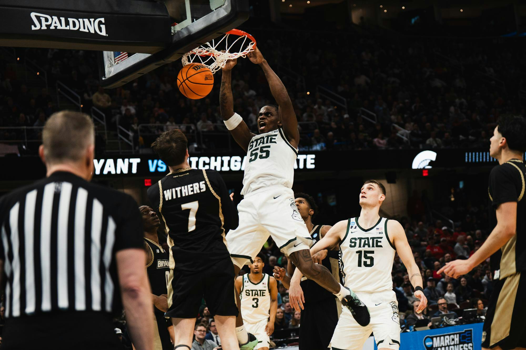 Coen Carr leads MSU men's basketball as they leap past Bryant 87-62 ...