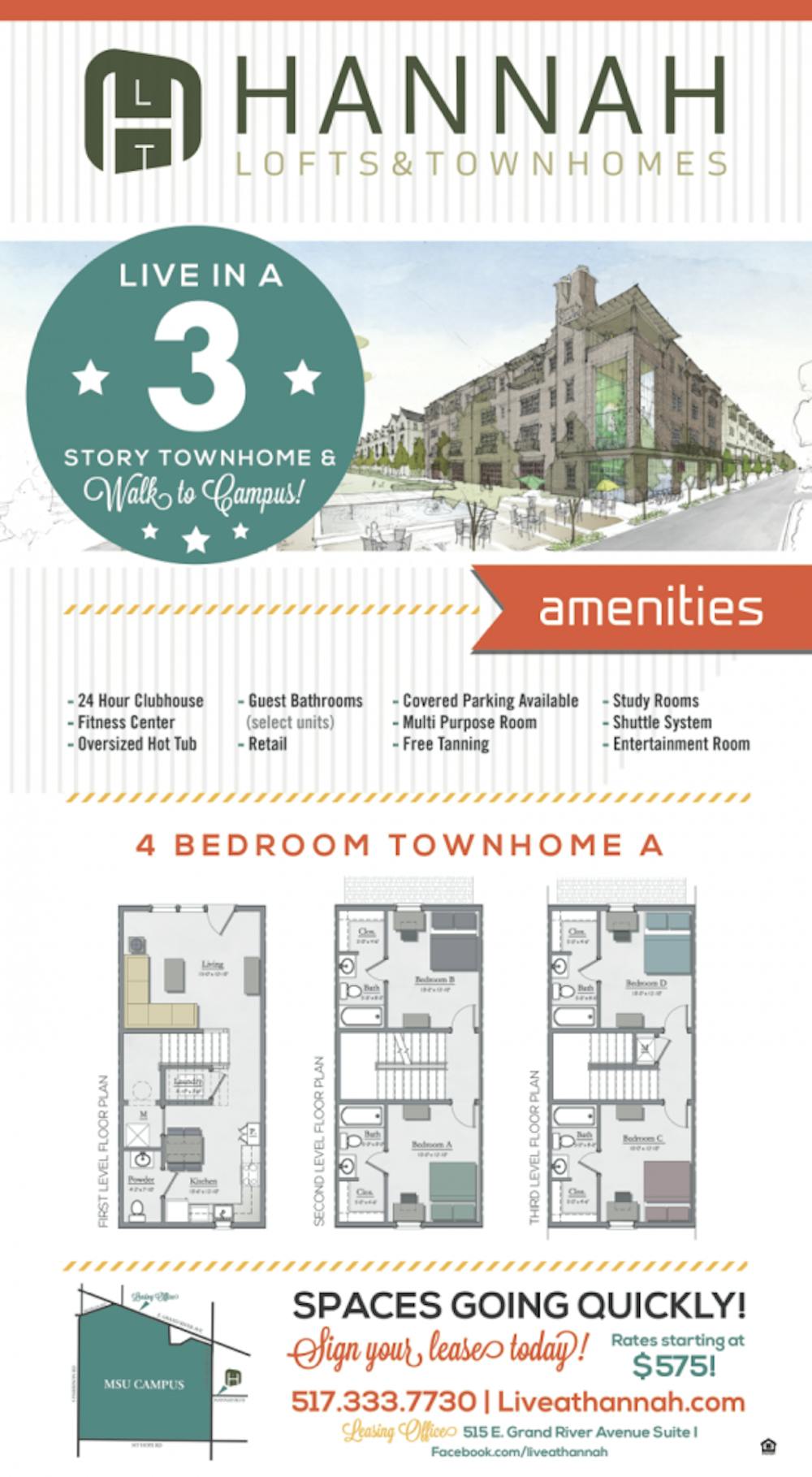Hannah Lofts & Townhomes - The State News