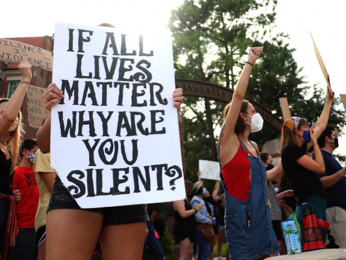 Photos: Hundreds march against racial inequality - The Independent ...