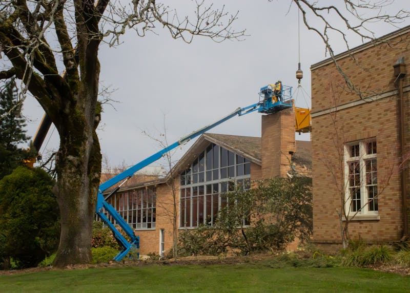 Facilities Services continues to repair Bauccio Commons after downed tree incident - The Beacon