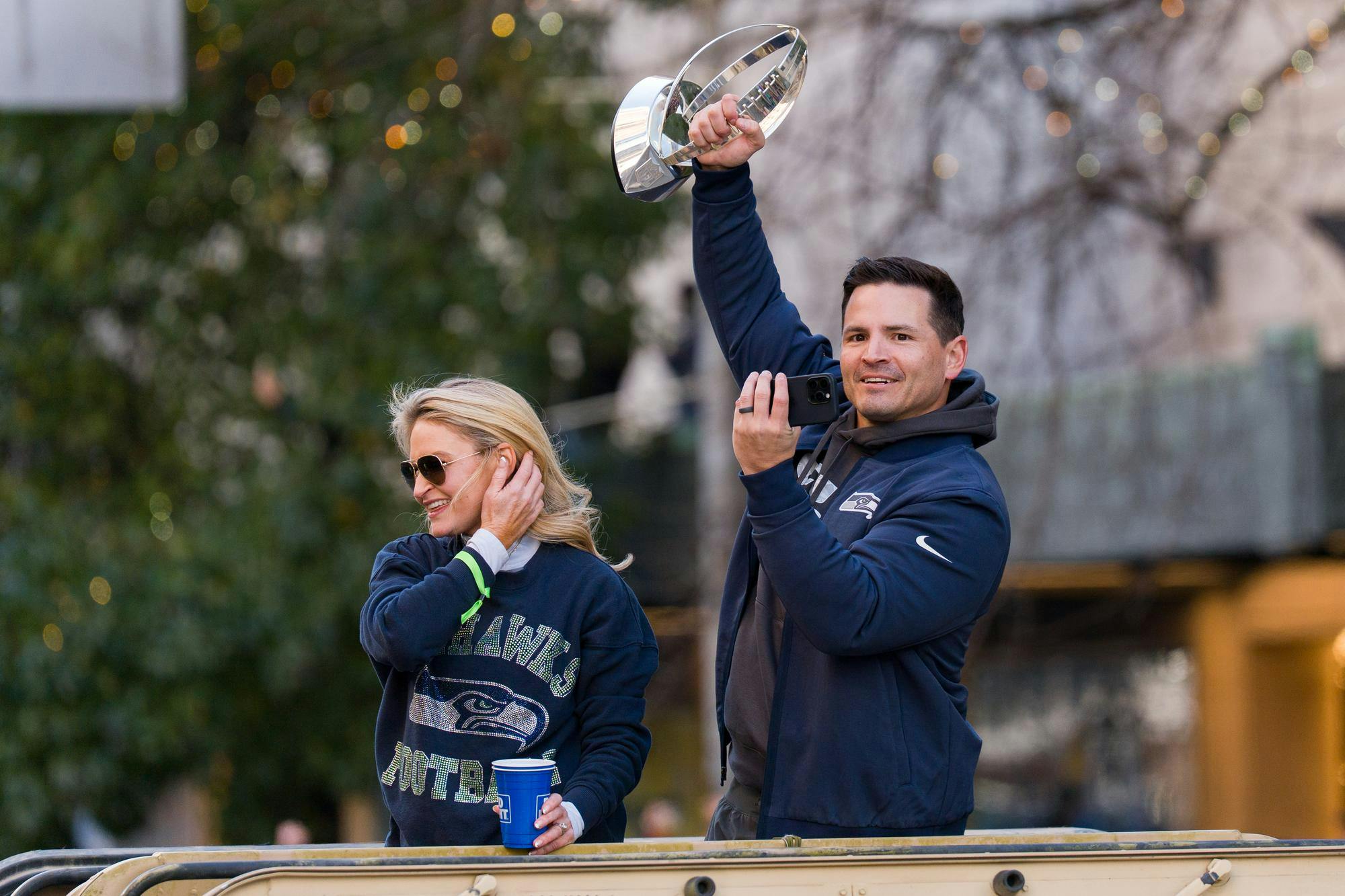 Photo essay: Students show up to Super Bowl LX Victory Parade despite ...