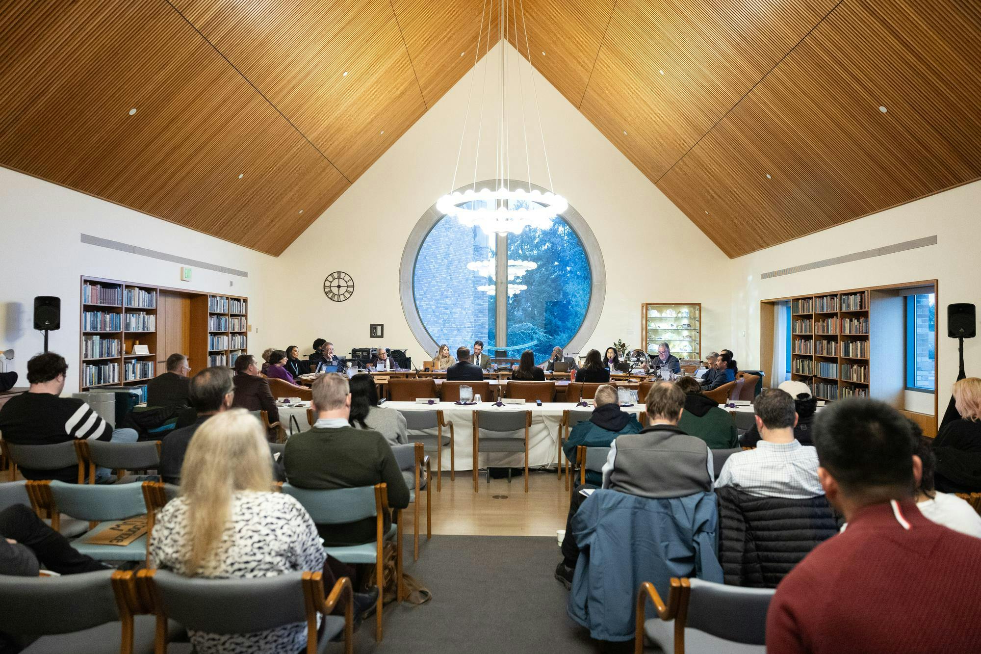 Continuum College professional staff and Libraries staff walk out of ...