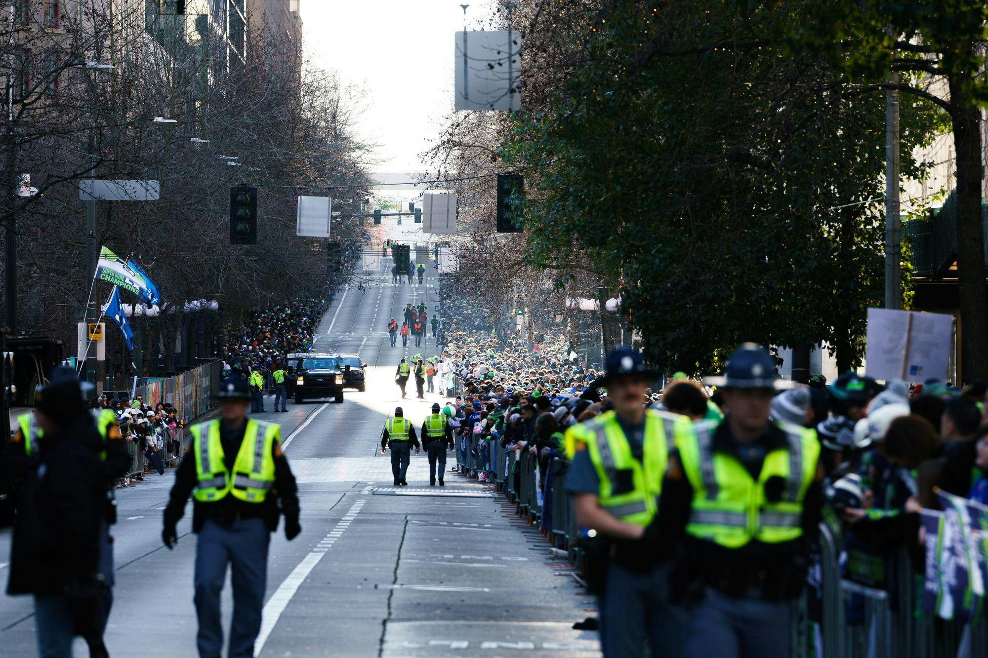 Photo essay: Students show up to Super Bowl LX Victory Parade despite ...