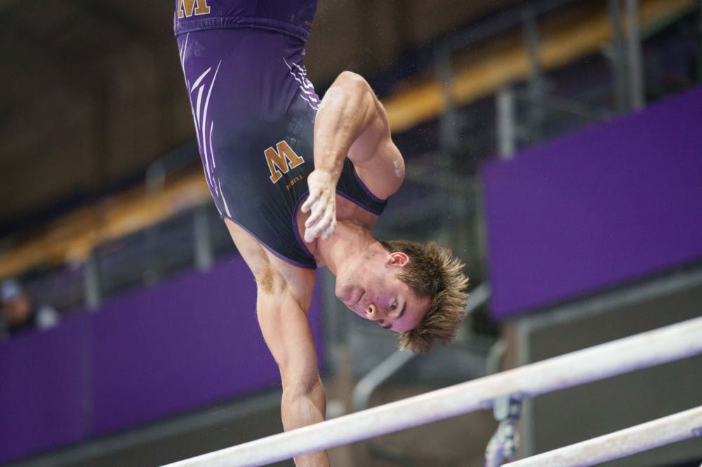 Washington men’s gymnastics sees strong showings in Washington Open ...