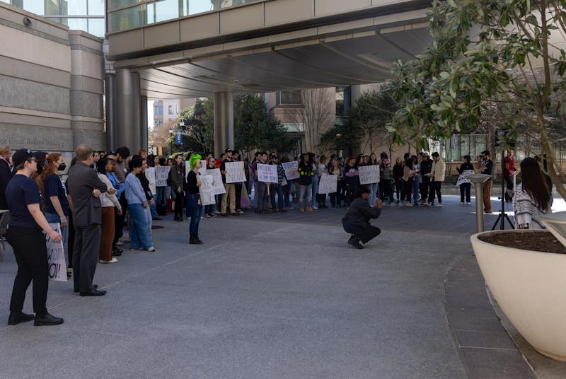 Graduate student union protests ‘workers’ rights abuses’ - The Emory Wheel
