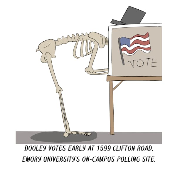 Cartoon: Dooley makes sure to vote - The Emory Wheel