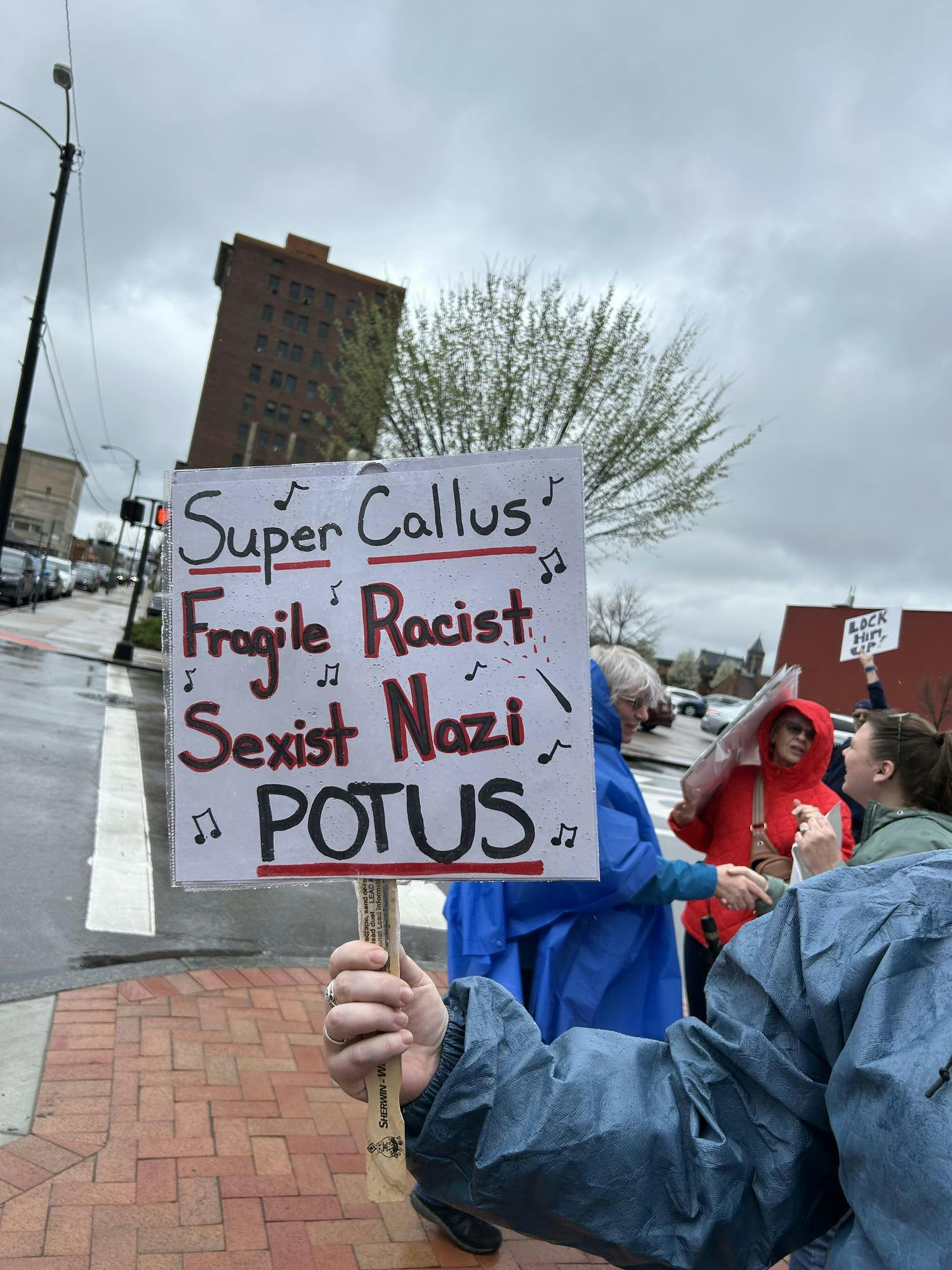 Photo Story: Hundreds in Springfield Brave the Rain to Protest Trump ...